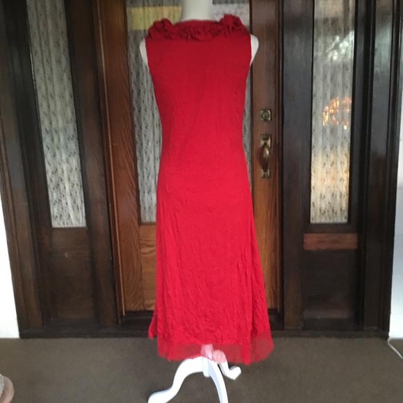 Allison Sheri | Dresses | Allison Sheri Pretty Red Soft Maxi Dress Xs ...